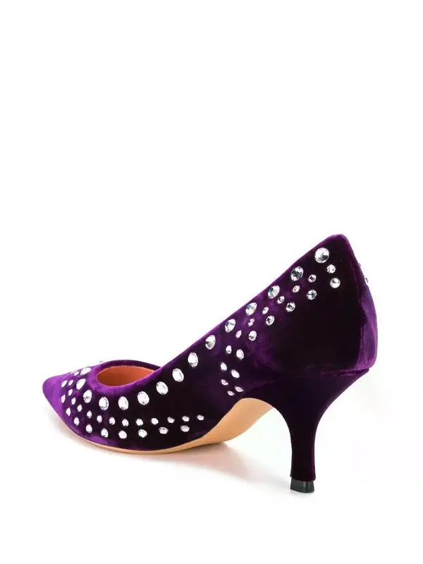 Rochas Embellished Pointed Toe Pumps