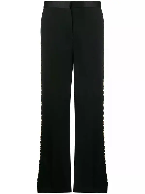 Versace Tailored Trousers With Greca-chain Detailing