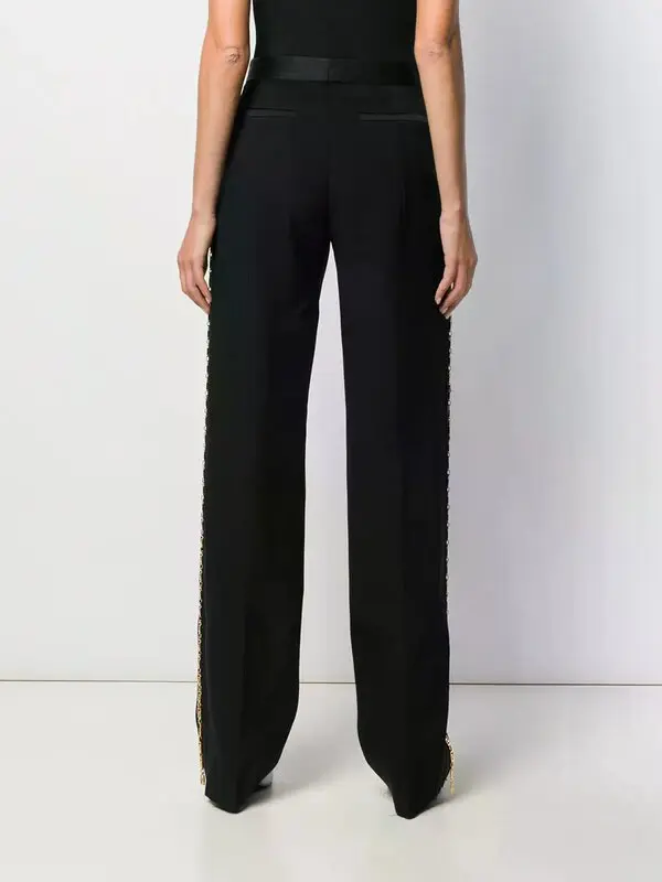 Versace Tailored Trousers With Greca-chain Detailing