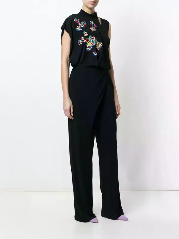 Vionnet Draped Flared Jumpsuit