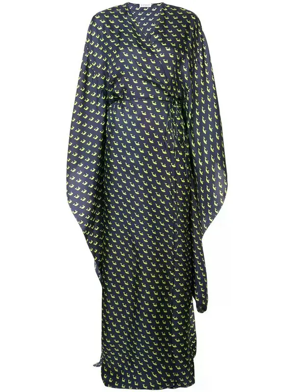 Vionnet Printed Maxi Wrap Dress