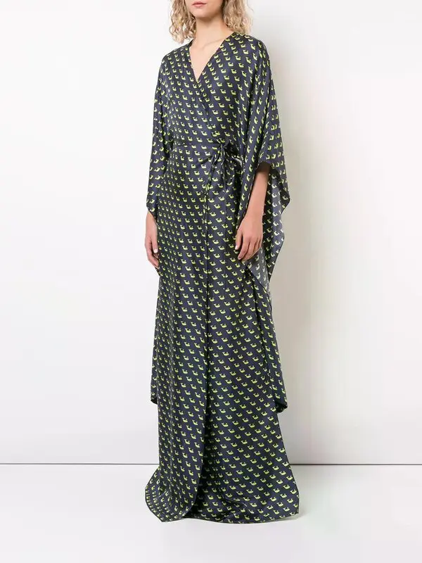 Vionnet Printed Maxi Wrap Dress