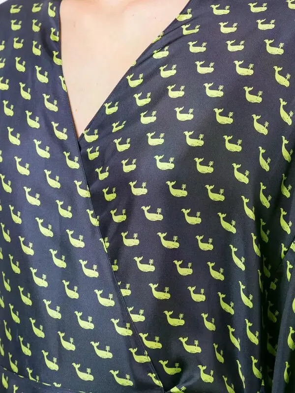 Vionnet Printed Maxi Wrap Dress