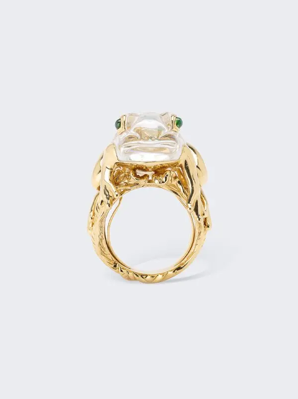 BIBI VAN DER VELDEN Large Frog Abalone Ring