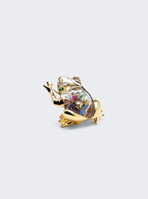 BIBI VAN DER VELDEN Frog Brooch - Yg
