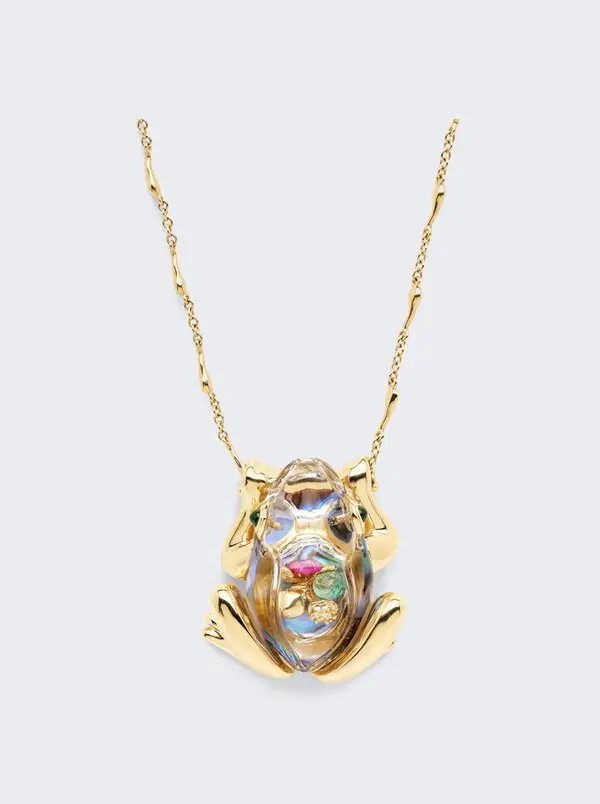 BIBI VAN DER VELDEN Large Frog Necklace - Yg