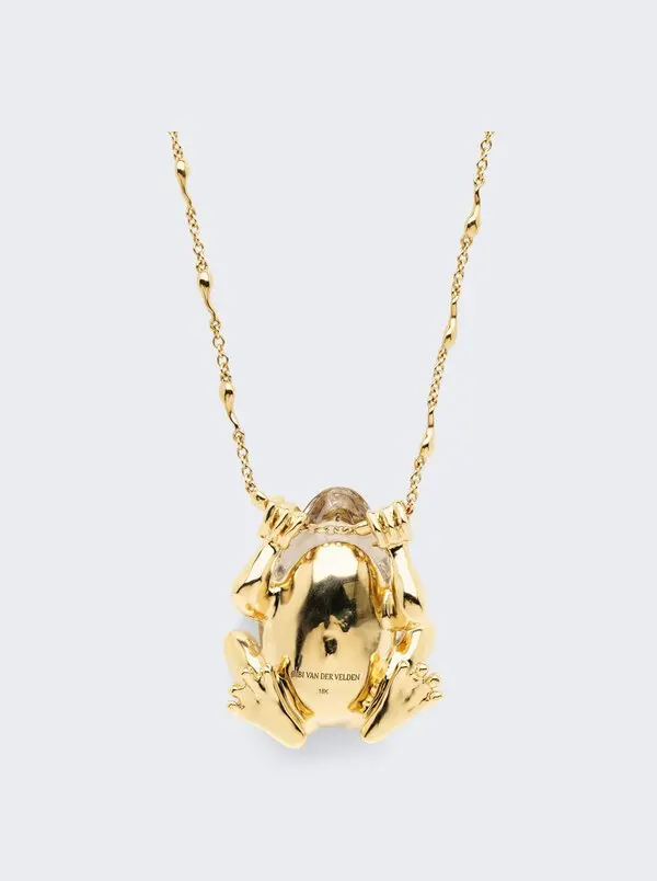 BIBI VAN DER VELDEN Large Frog Necklace