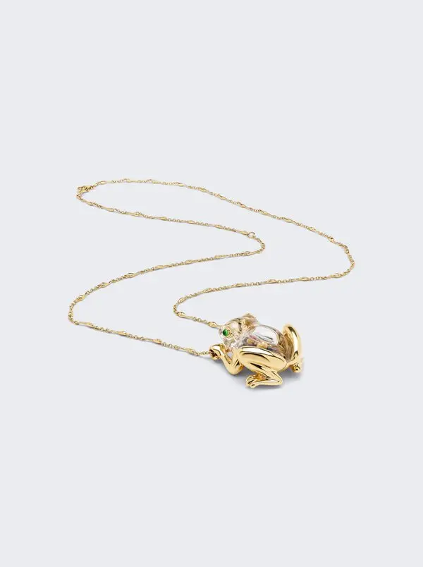 BIBI VAN DER VELDEN Large Frog Necklace
