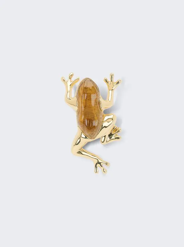 BIBI VAN DER VELDEN Frog Stud Earring - Yg