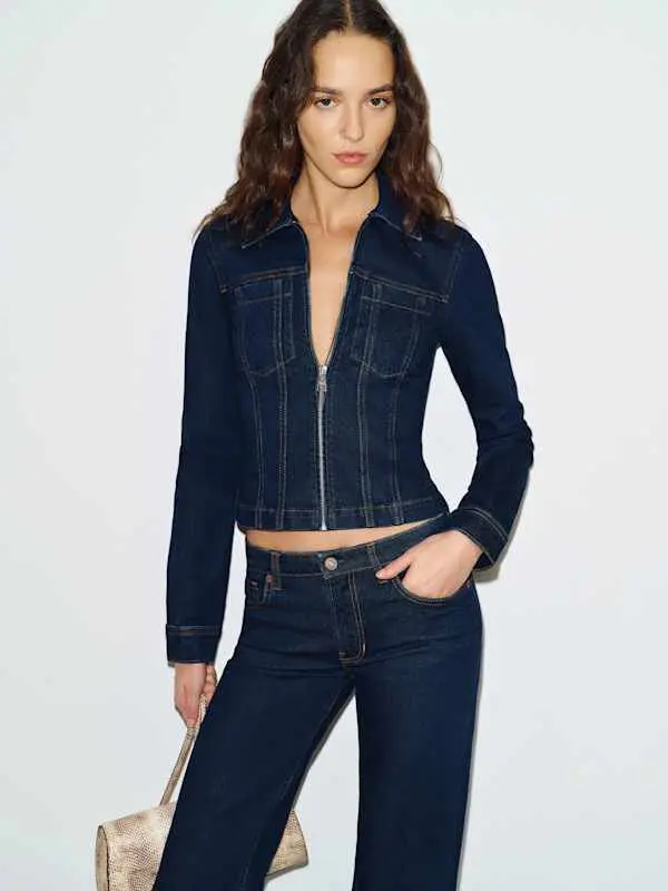 REFORMATION Cosmo Super Stretch Denim Jacket
