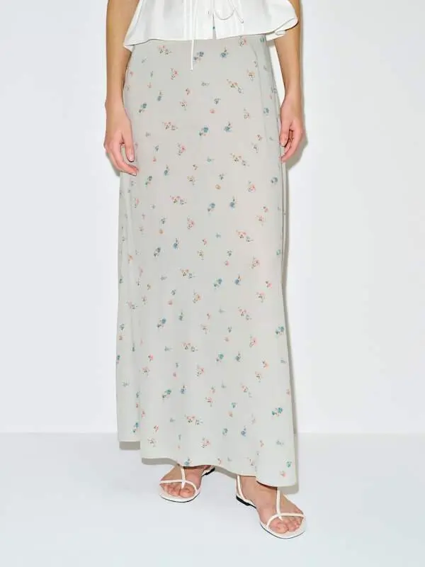 REFORMATION Abbie Maxi Skirt - Blue