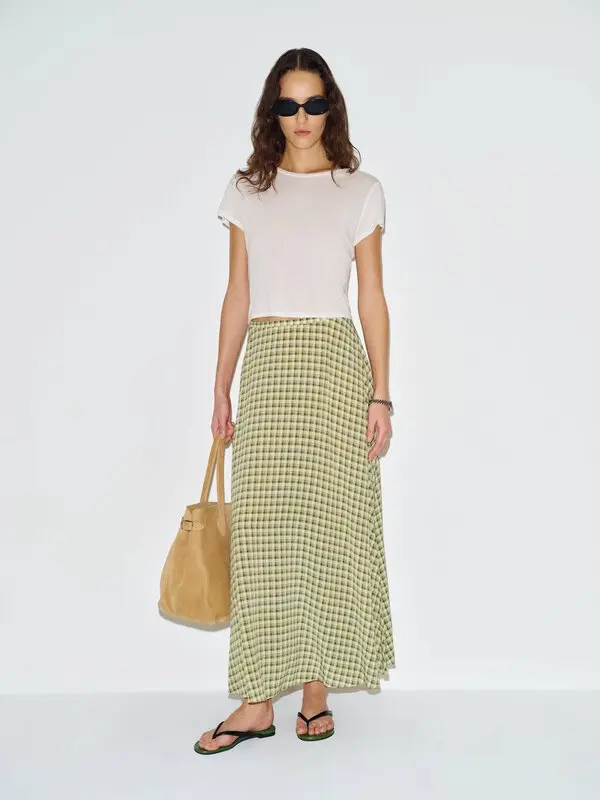 REFORMATION Abbie Skirt - Green