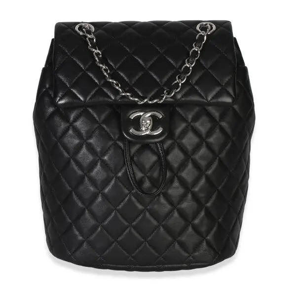 Chanel Quilted Lambskin Urban Spirit Backpack - Black