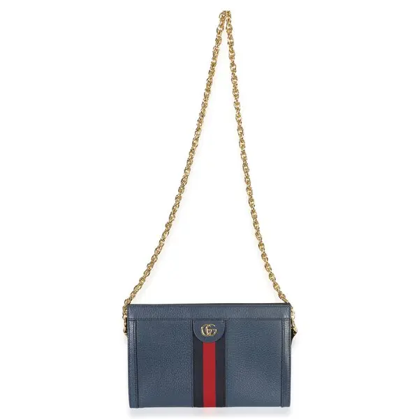 Gucci Ophidia Web Chain Bag - Blue