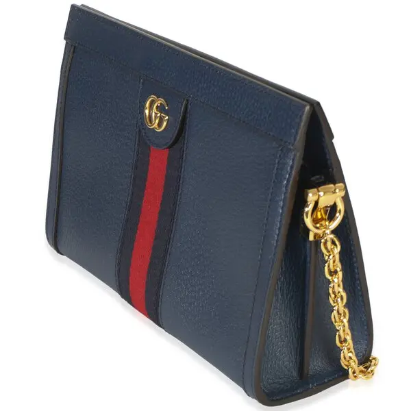 Gucci Ophidia Web Chain Bag - Blue