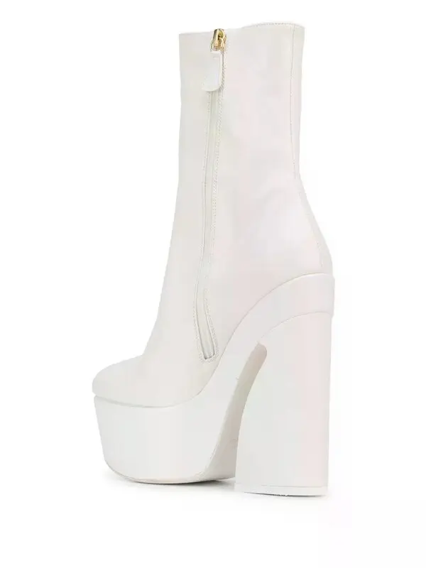 Giambattista Valli Platform Calf-high Leather Boots