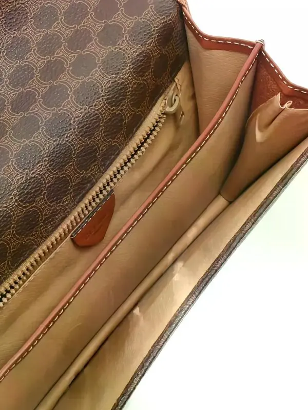 Celine 2000s Macadam Leather Cross Body Bag