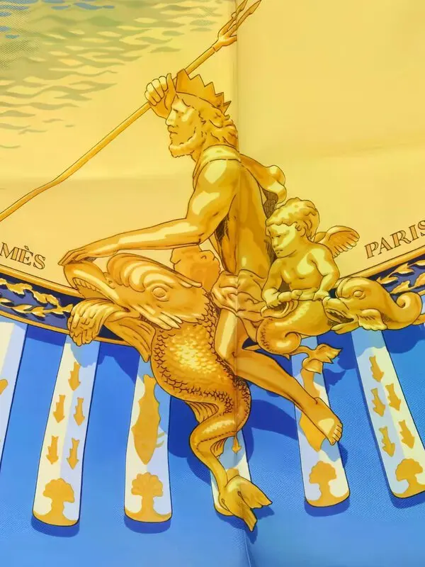 Hermès 2000s La Marine À Rames Scarf