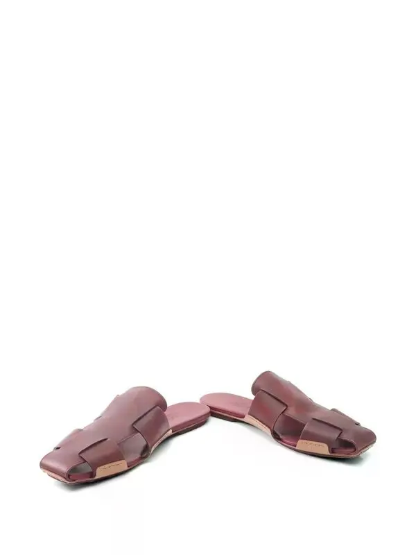 Hermès 2000s Ruse Woven Leather Mules