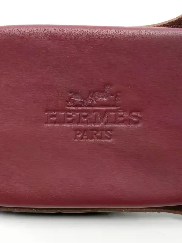 Hermès 2000s Ruse Woven Leather Mules