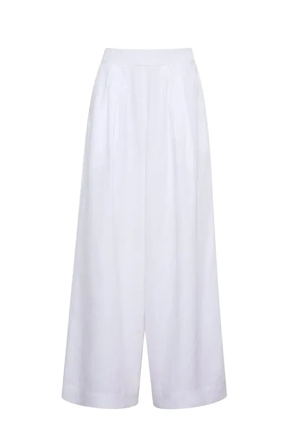 Cara Cara Wide Leg Pleated Palazzo Pants