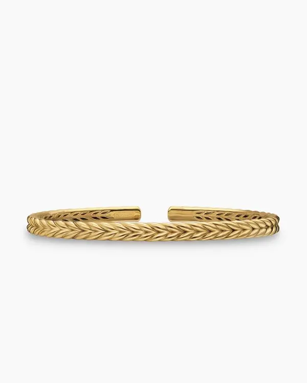 David Yurman Chevron Flex Bracelet In 18k Yellow Gold - All 18k Yellow Gold