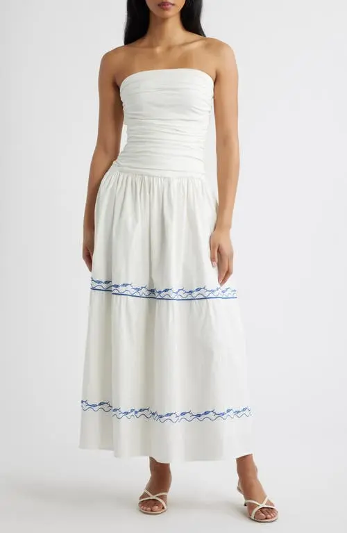 Line & Dot Oia Strapless Maxi Dress