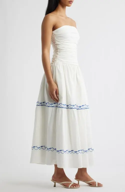 Line & Dot Oia Strapless Maxi Dress