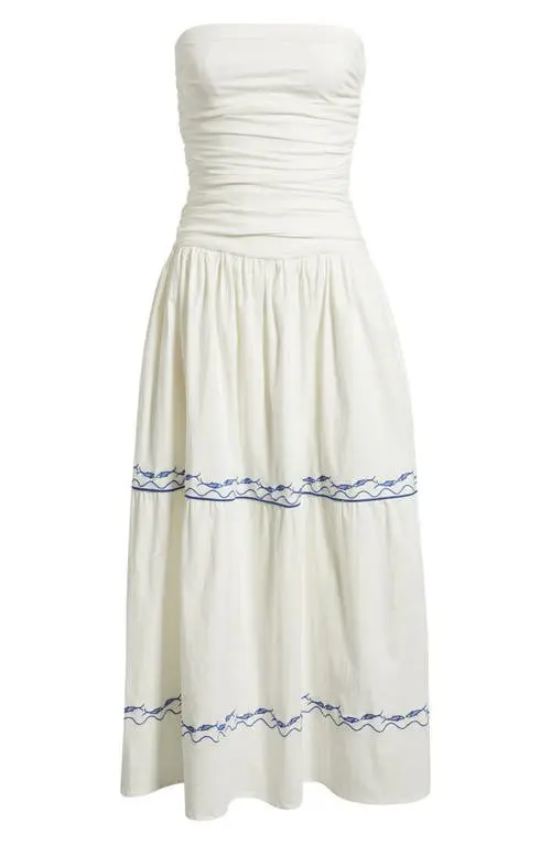 Line & Dot Oia Strapless Maxi Dress