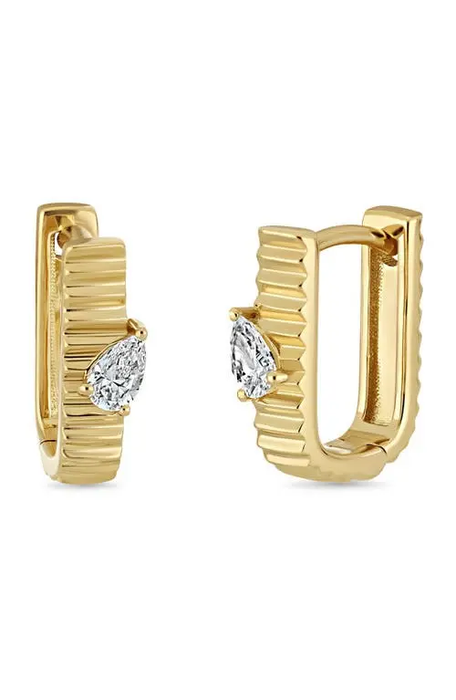 Bony Levy 18k Gold Cleo Diamond Hoop Earrings - 18ky Gold