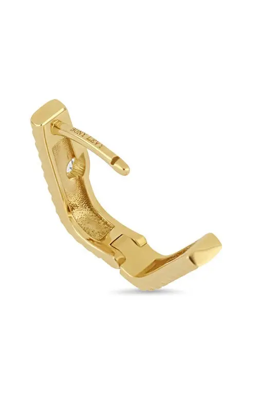 Bony Levy 18k Gold Cleo Diamond Hoop Earrings
