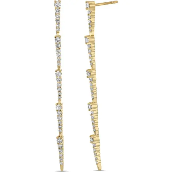Bony Levy 18k Gold Audrey Diamond Linear Earrings - 18ky Gold
