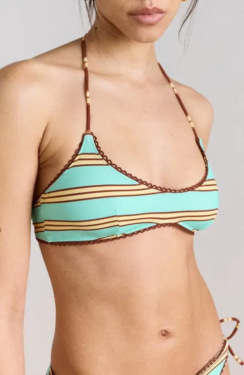 DAMSON MADDER Trudi Reversible Bikini Top - Brown Multi