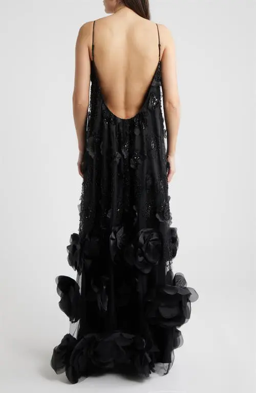 DELFI COLLECTIVE Ivy Beaded Floral Gown