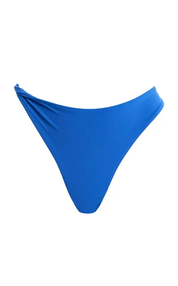 ZIAH Twisted Side Bikini Bottom - Blue
