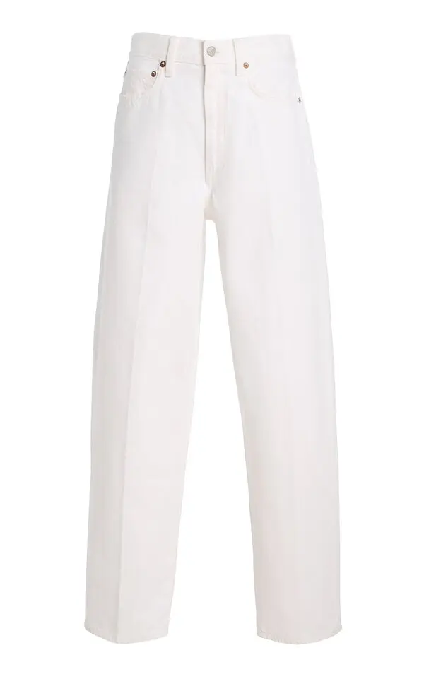 AGOLDE 80's High-rise Tapered Jeans - White