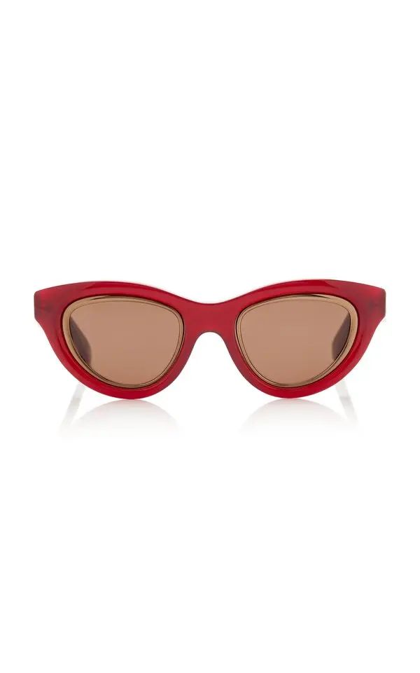Loewe Cat-eye Acetate Sunglasses - Red