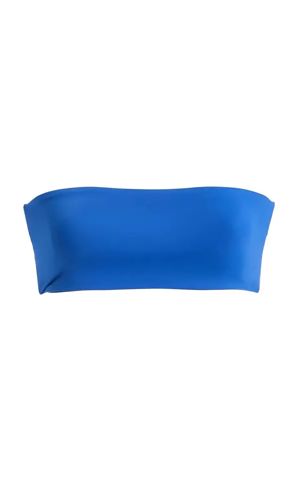 ZIAH Twisted Bandeau Bikini Top - Blue