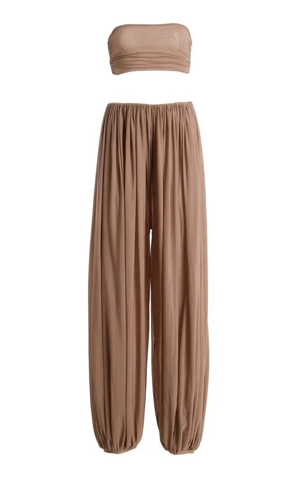 MAYGEL CORONEL Rosario Pant Set - Brown