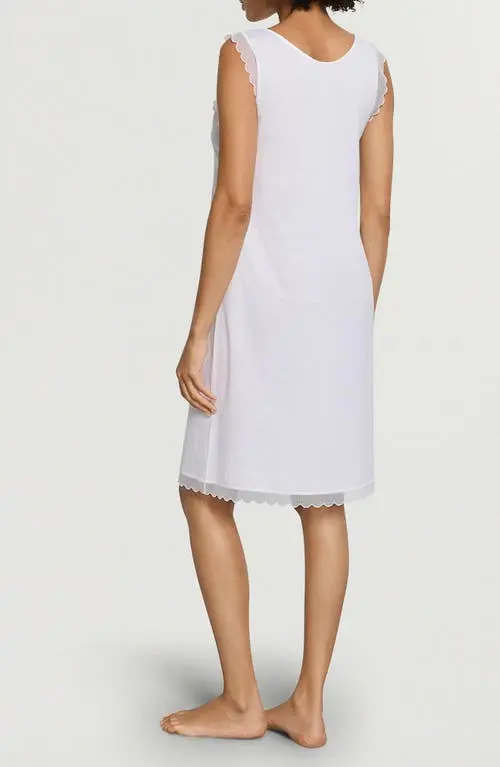 Hanro Inaya Scallop Tank Dress - White