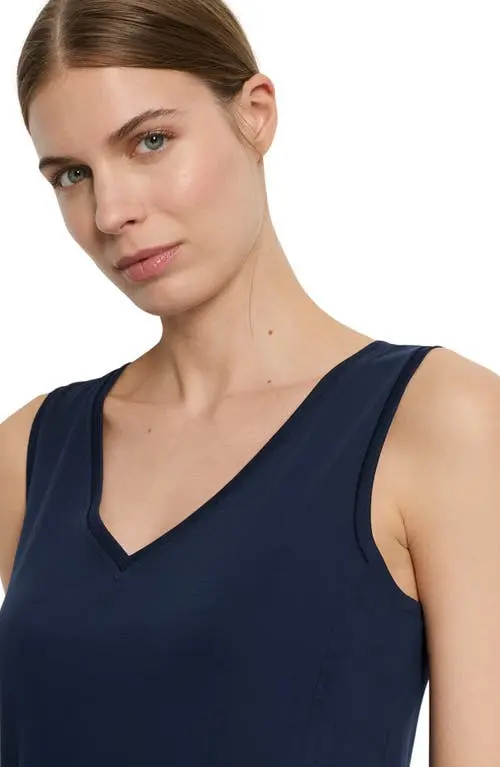 Hanro Pure Essence Cotton Tank Nightgown - Deep Navy