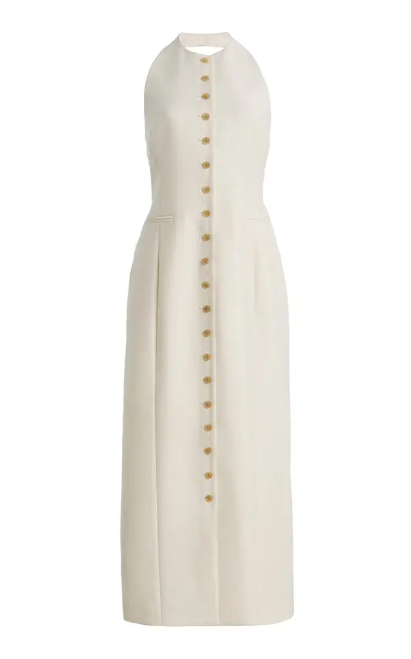 HEIRLOME Halter Midi Dress - Ivory
