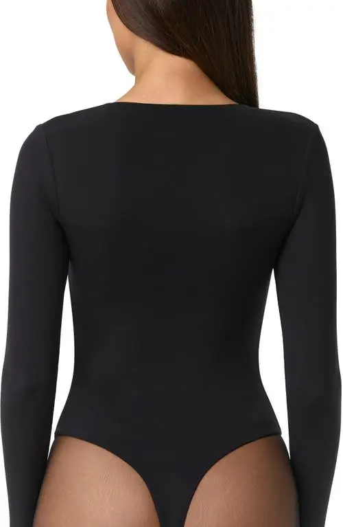 Naked Wardrobe Lace-up Bodysuit