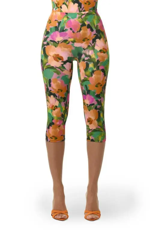 Naked Wardrobe Capri Leggings - Secret Garden