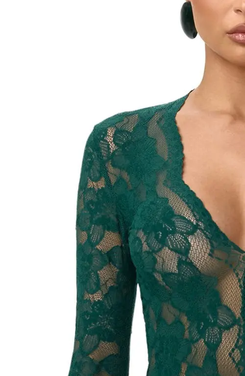 Naked Wardrobe Lace Maxi Dress