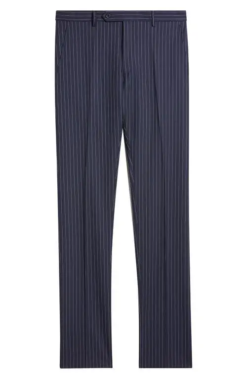 Zanella Noah Pinstripe Wool-blend Dress Pants