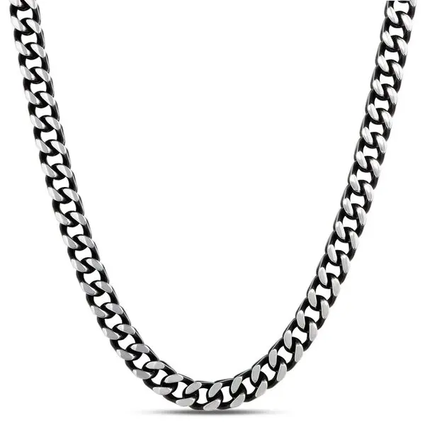 Benbridge 24-in Black Ip Curb Chain - Stainless Steel