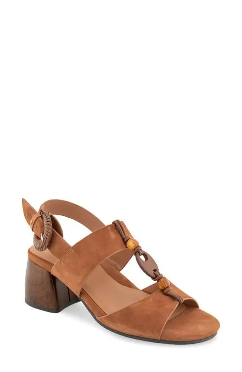 Gentle Souls Miracle Slingback Sandal - Luggage Suede