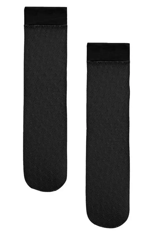 Wolford Dot Net Knee High Socks - Black