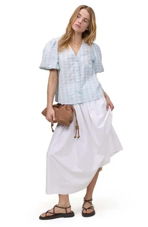 NOBODY'S CHILD Brooke Puff Sleeve Top
